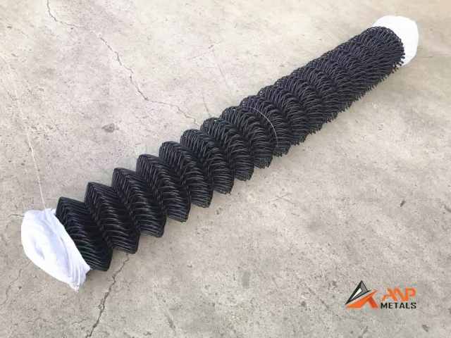 Black PVC Coated Chain Link Fence Mesh 1.5M X 20M Roll $175/EA Inc GST ...