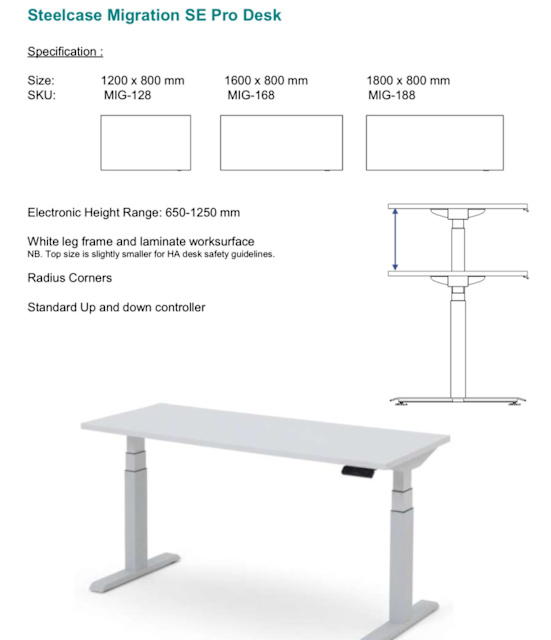 Height-adjusted desk - Desks in Lindisfarne TAS | Gumtree Australia