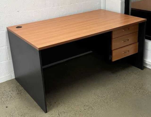 Large Office desk home office study desk with 3 drawers - Desks in ...