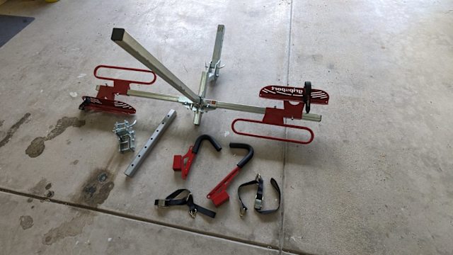 Gripsport 2-Bicycle Tow Bar Bike Rack (also for Caravan draw bar ...