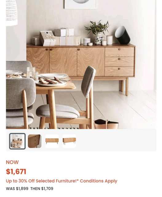 Freedom Larsson Buffet - current stock - Buffets & Side Tables in ...