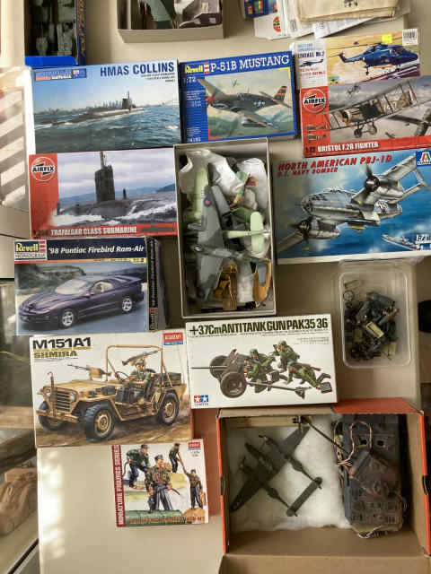 Scale Models, Aircraft, Vehicles, Soldiers, Submarines - Other Antiques ...