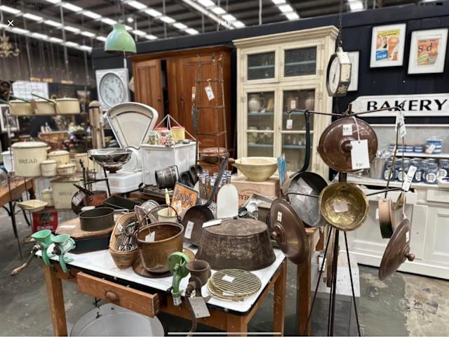 Vintage kitchen kitchenalia display advertising TVE antique utensils ...