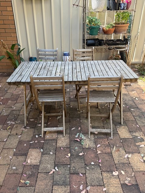 Acacia wood outdoor dining set - Other Furniture in Canberra City ACT ...