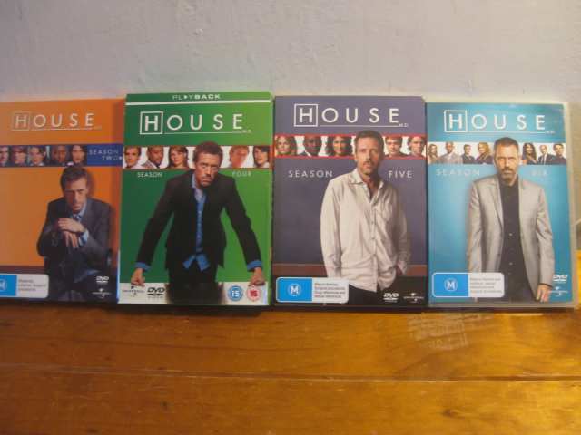 DVDs (HOUSE) Seasons 2, 4, 5 & 6 (24 DVD Discs) Discs As New Cond - CDs ...