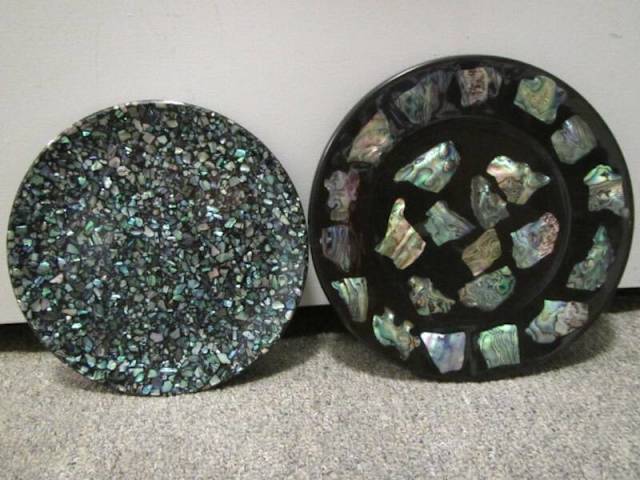 collectable paua shell plate New Zealand vintage decorative ...