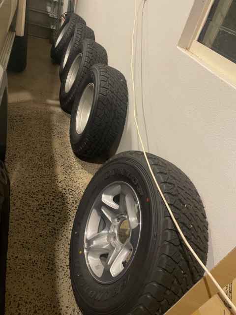 Landcruiser 79 series BRAND NEW set of 5 wheels and tyres | Wheels ...