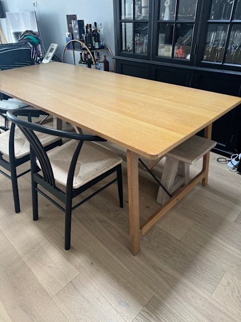 Freedom dining table solid wood + 2 chairs and bench seat - Dining ...
