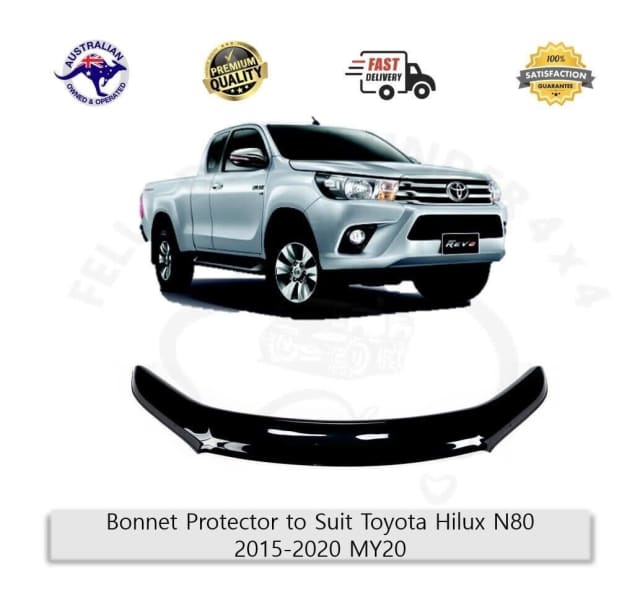 Bonnet Protector Hood Guard To Suit Toyota Hilux N80 2015-20 MY20 ...