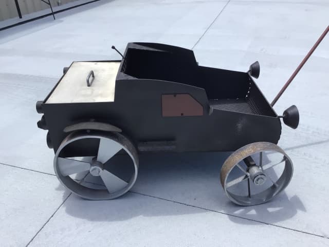 Fire 🔥 Pit ~ Car theme, fabricated by owner, one of a kind - BBQ in ...