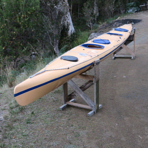 Expedition Sea Kayak, fibre-glass, two person, four piece take-apart ...