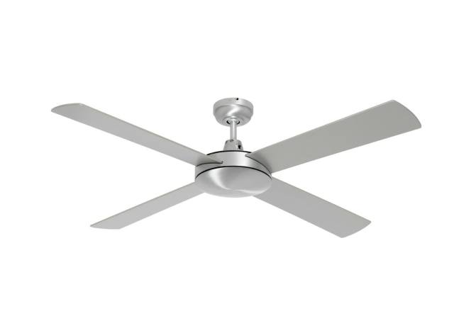 Moretti Panama Ceiling Fan 130cm 52 Inch Silver 4 Blade Fan New In Bo ...