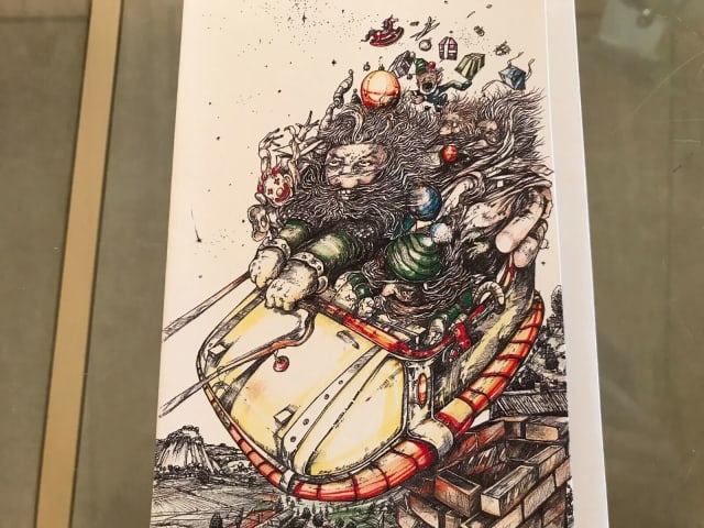 XMAS CARD dODGEM bUMPER cAR sLED Wild Ride Santa & Helpers | Other ...