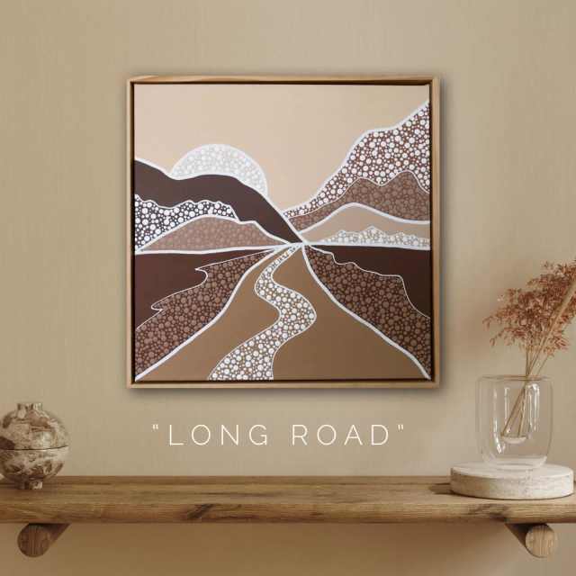 Textured Abstract Painting, Original Artwork LONG ROAD - Art in ...