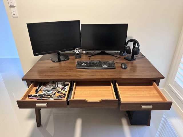 WOODEN STUDY COMPUTER DESK - Desks in Eight Mile Plains QLD | Gumtree ...