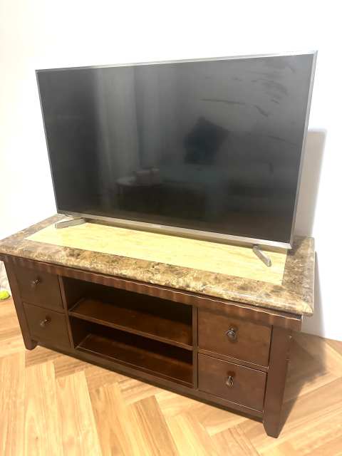 TV Unit solid timber with Marble top. - Entertainment & TV Units in ...