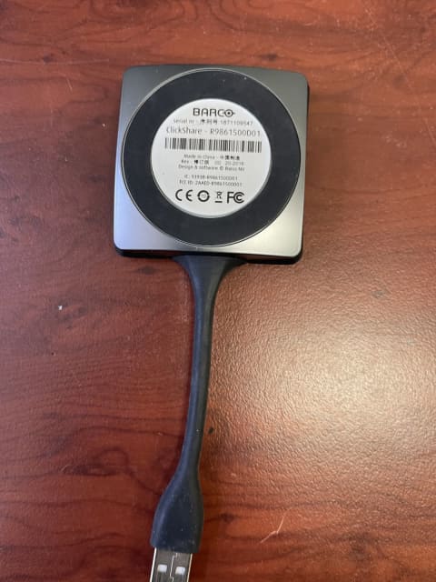 BARCO CLICKSHARE USB TYPE-A WIRELESS BUTTON R9861500D01 FOR PRESE ...