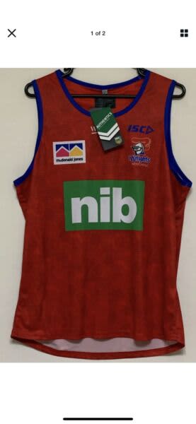 NEWCASTLE KNIGHTS NRL TRAINING SINGLETS - Tops in Lakemba NSW | Gumtree ...