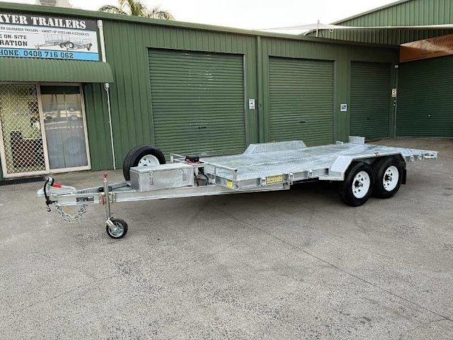 CAR TRAILER 3.5T 5.0m x 2.0m HYDRAULIC, RAMPLESS & 12000 ELEC WINCH ...
