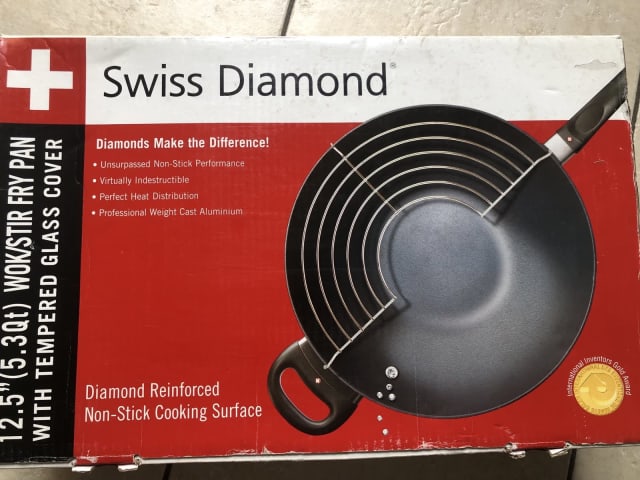 BNIB Swiss Diamond Wok/stir fry pan | Pots & Pans | Gumtree Australia ...