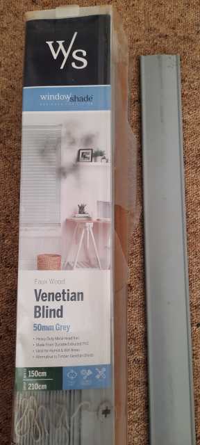 WindowShade Shutter-style Venetian Blinds - Grey 150cm - Curtains ...
