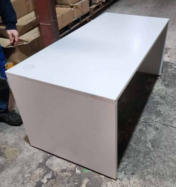 White melamine desk 1500mm wide x 750mm deep - Desks in Kenwick WA ...