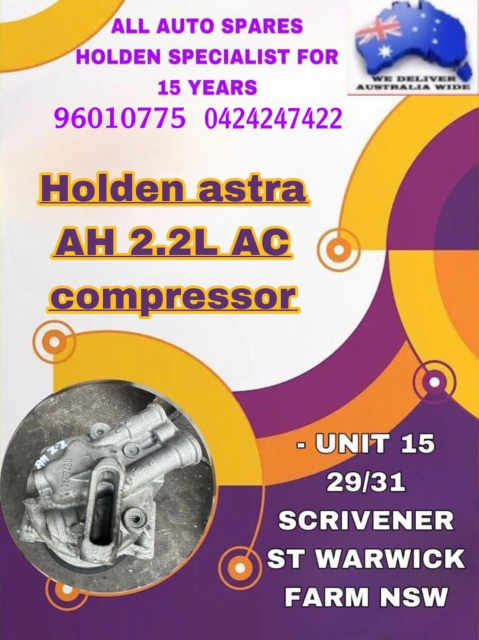 Holden astra AH 2.2 l ( AC compressor ( | Engine, Engine Parts ...
