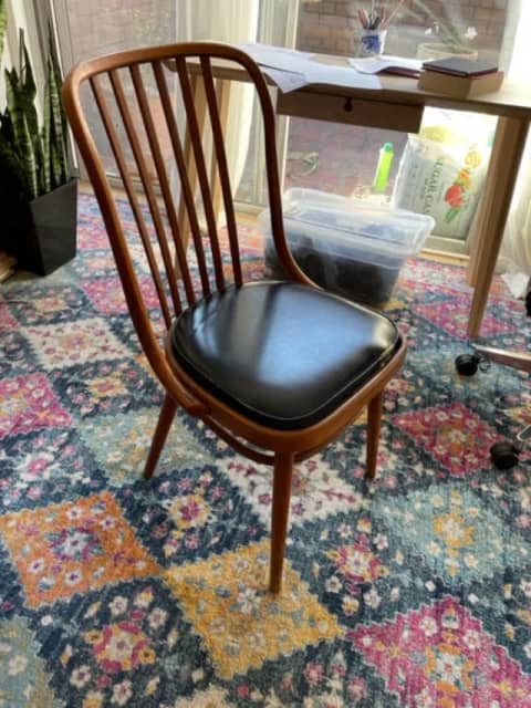 Vintage Mid Century Ligna Drevounia Bentwood Dining Chairs - set of 4 ...