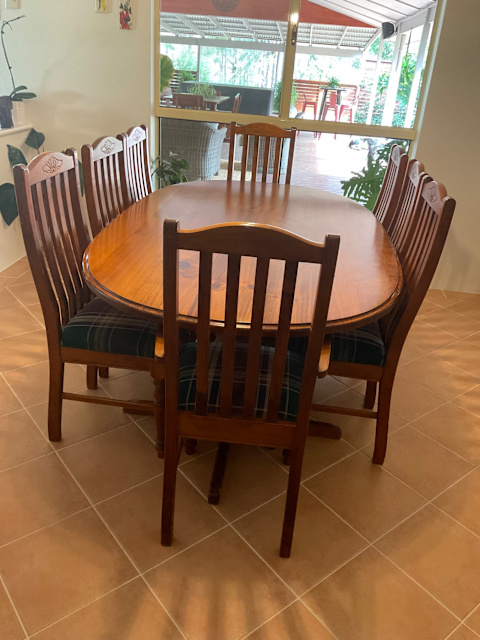 Cedar 8 seater dinning table and chairs - Dining Tables in Stoneville ...