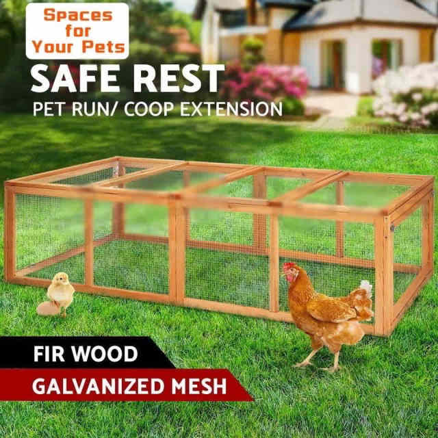 Chicken Coop Rabbit Hutch Extra Large Wooden House Run XL Cage WA | Pet ...