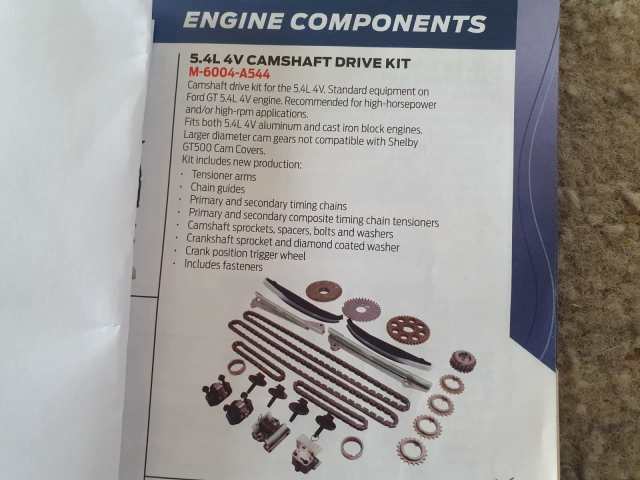 Genuine Ford Performace Cam shaft drive kit for Ford BA Boss 260 ...