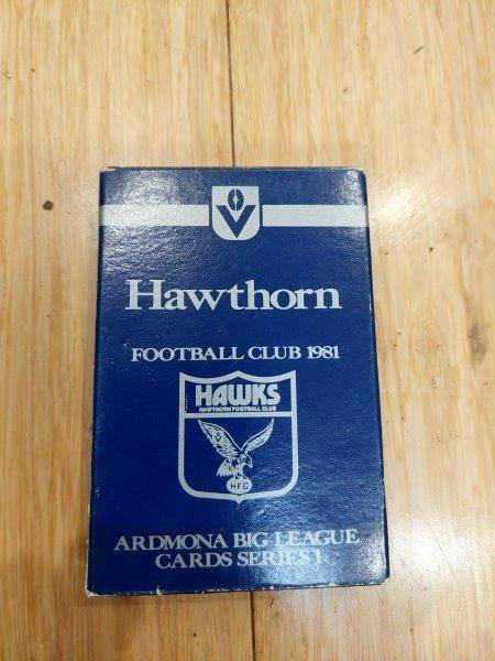 1981 VFL ARDMONA BIG LEAGUE SERIES 1 HAWTHORN HAWKS COMPLETE SET ...