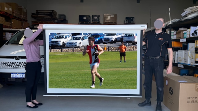 Projector and Pull down screen package - Home Theatre Systems in ...