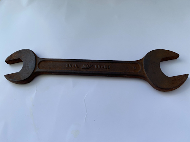 RARE VINTAGE SNAIL BRAND SPANNER WRENCH 9/16W 11/16W No 9 ...