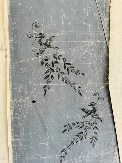 72 old Japanese hand painted kimono design, traditional ink pain - Art ...