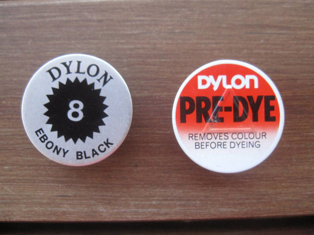 DYLON Fabric Hand Dye Black Ebony 8 and Pre-Dye Tin Pods ...