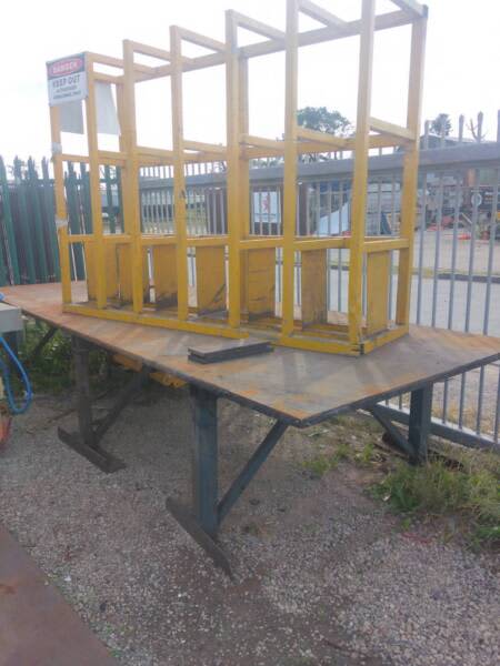 HEAVY DUTY STEEL BOILERMAKERS WORK BENCH 40 MM THICK TOP ...