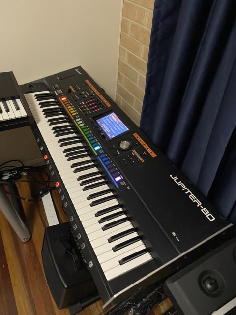 ROLAND JUPITER-80 76🎹 MADE IN JAPAN Synth & Supernatural keyboard ...