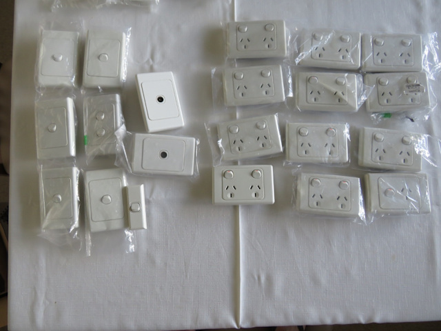 Power Points Double GPO & Light Switches - Building Materials in ...