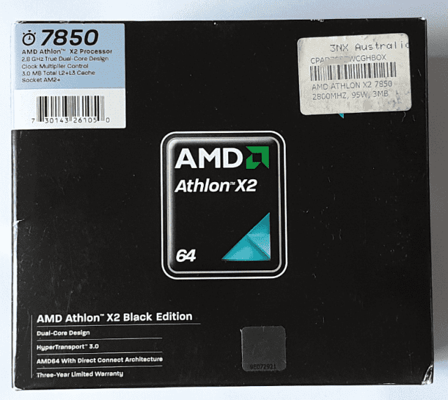 AMD Athlon X2 7850 Dual Core Processor 2.8 GHz, Socket AM2 95W CPU ...