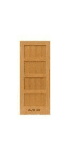 Auslux 4 Panel Flat Shaker Solid Timber Entry Door | Building Materials ...