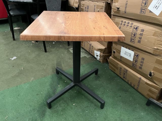 Square 600 x 600mm Tables Solid Base Cafe Restaurant Alfresco Home ...