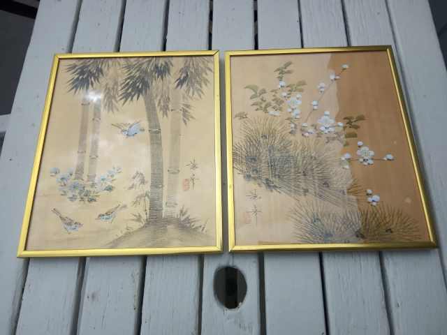 chinese silk paintings $40 each - Art in Mordialloc VIC | Gumtree Australia