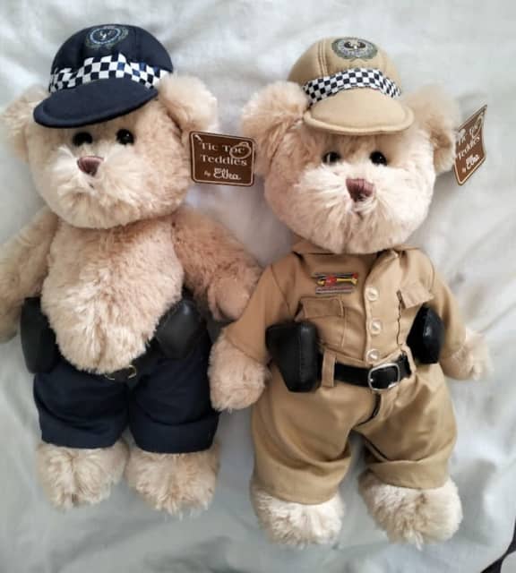 Tic TOC teddies by Elka -Constable Carruthers SA Police teddies ...