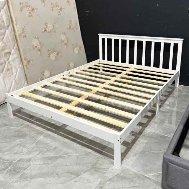 Ex-display Hamptons Style White Atlantic Wooden Queen Frame - Beds in ...