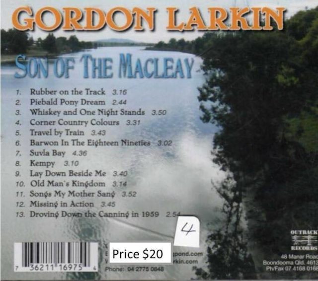 Gordon Larkin - Country Singer CD. - CDs & DVDs in Nanango QLD ...
