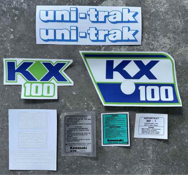 Kawasaki 1988 KX100 Decals / Stickers | Motorcycle & Scooter Parts ...