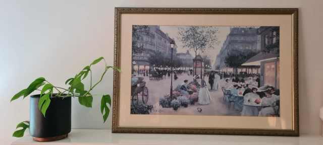 Framed Art Print by Artist Christa Kieffer Paris Street Scene Large ...