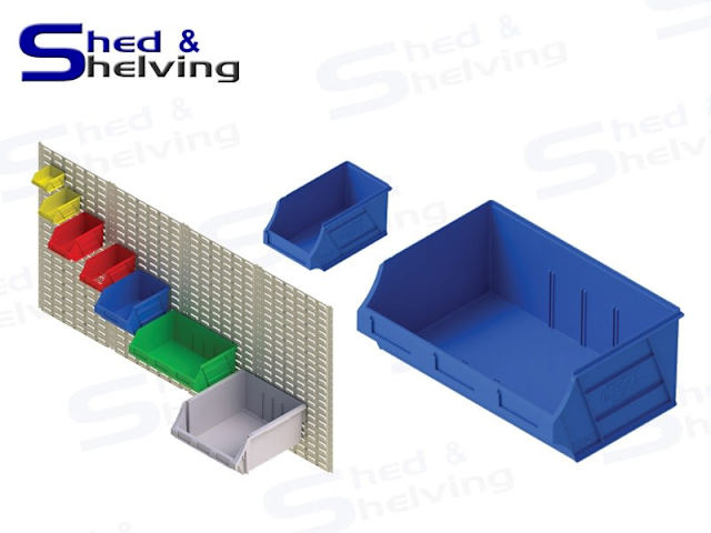 NEW Plastic Parts Bins and Louvred Panels Garage Storage FROM - Tool ...