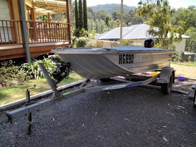 Proline 370 Stacer 2002 15 HP Mercury outboard. Dunbier trailer 2006 ...
